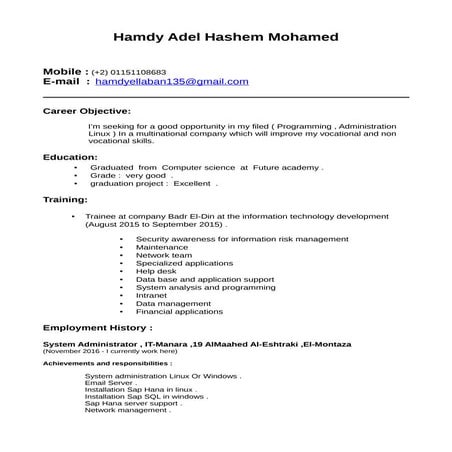 Huda's Resume 2016 (Master) | PDF