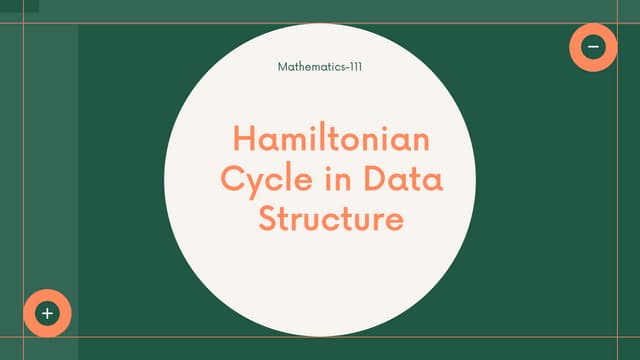 Hamiltonian Cycle In Data Structure 2 Pptx Maps And Navigation