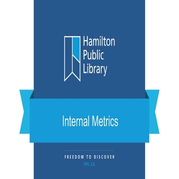 Hamilton public library 2017.09.27 i metrics | PPT