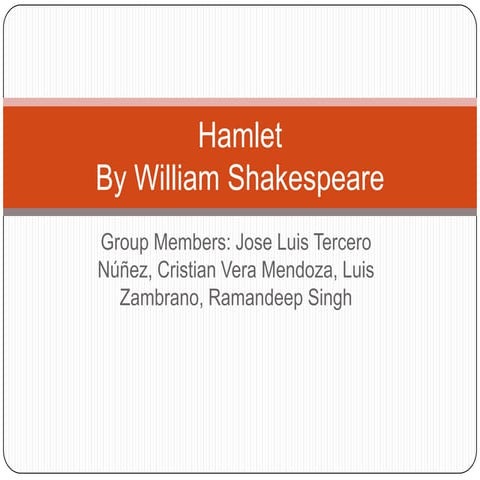 Hamlet | PPTX | Roleplaying Games | Games and Puzzles