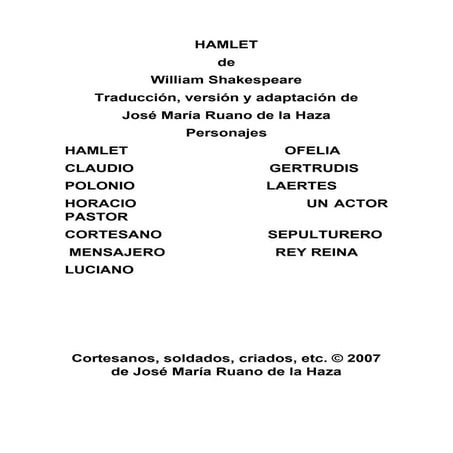 Hamlet | PDF