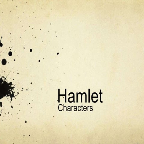 Hamlet characters | PPTX