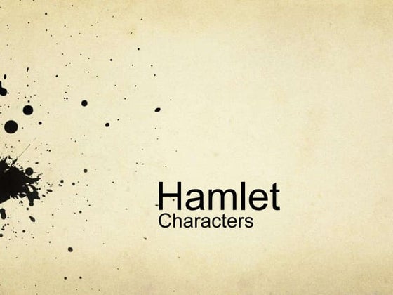 Hamlet Powerpoint | PPT | Roleplaying Games | Games and Puzzles