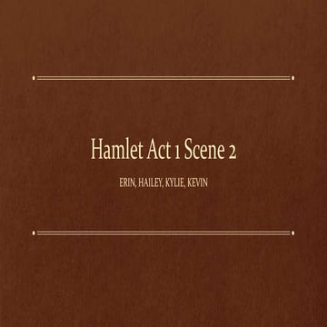 Hamlet act 1 scene 2 | PPT