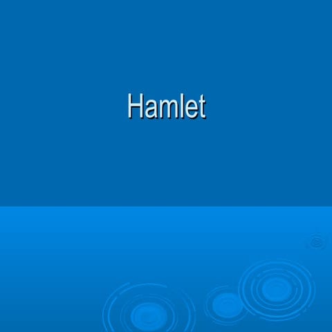 Hamlet lecture | PPT