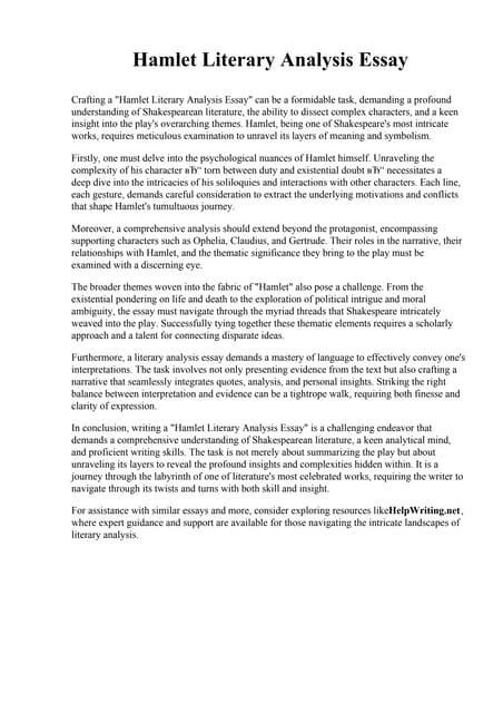 Hamlet As A Tragic Hero Essay | PDF | Fiction | Books and Literature