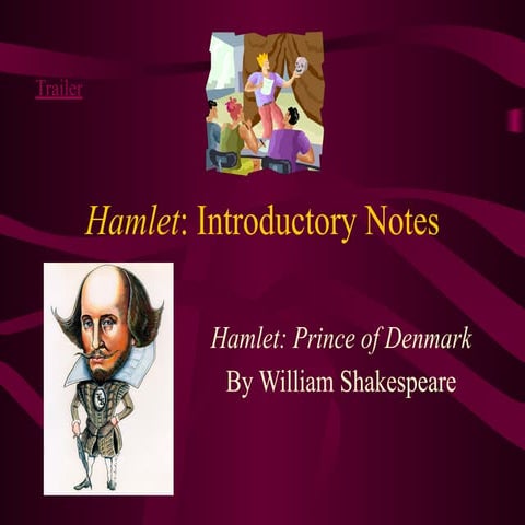 Hamlet Background by William Shakespeare | PPT