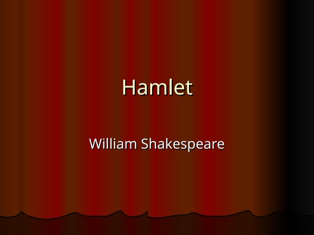 Hamlet analysis PPT. Intrinsic | PPTX