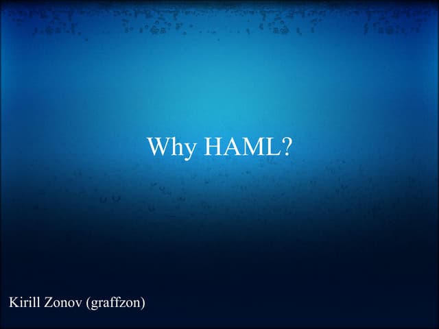Haml New Html Ru Ppt Free Download
