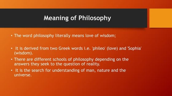 Concept of philosophy | PPT