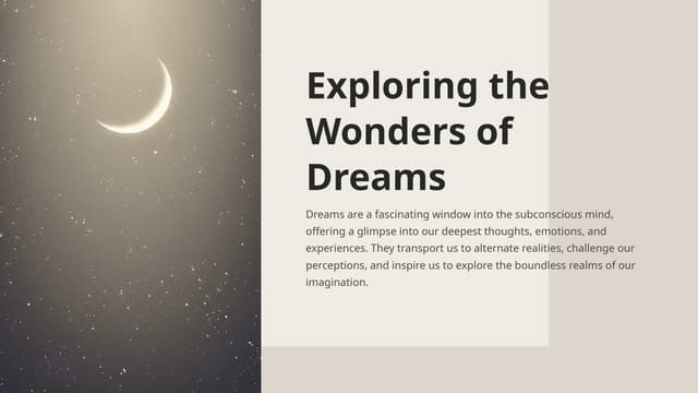 Dreams | PPTX