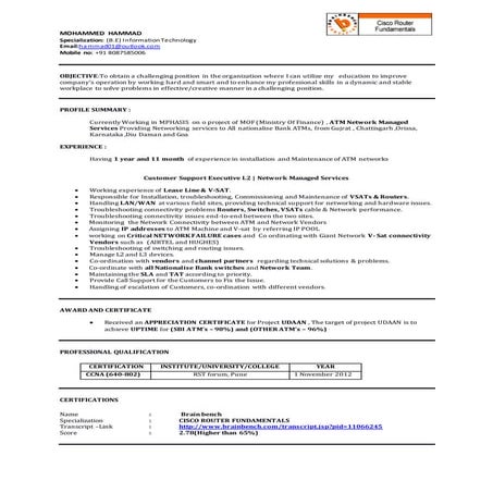 Mohammed Hammad resume | DOCX