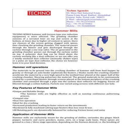 Hammer mill | PDF
