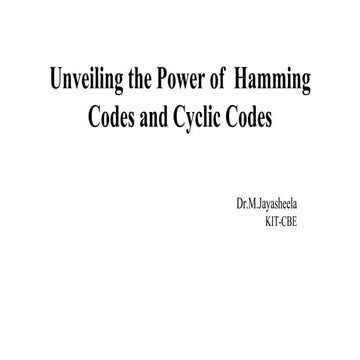 Hamming Codes.ppsnjsjsjsjsisiwisksjsjajwktx | PPTX
