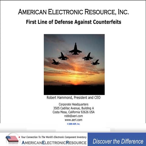 First Line of Defense against Counterfeits - Hammond | PDF