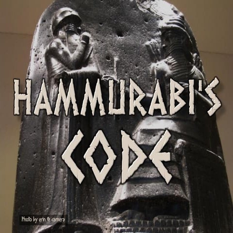 Hammurabi's Code | PPTX