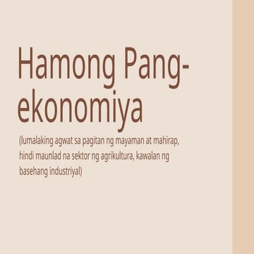 Hamong Pang-ekonomiya.pptx araling panlipunan | PPTX