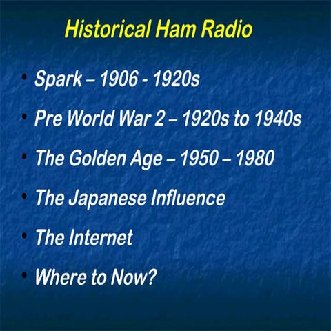 Ham Radio History | PPT