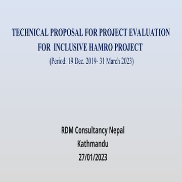 Project Evaluations methodology collections | PPT