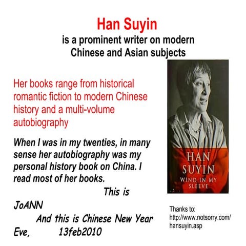 Han Su Yin | PPT
