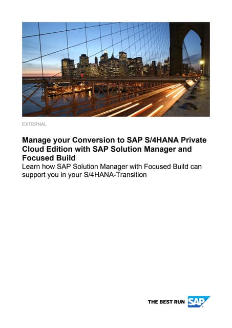 SAP S/4 HANA Technical assessment before migration | PPT