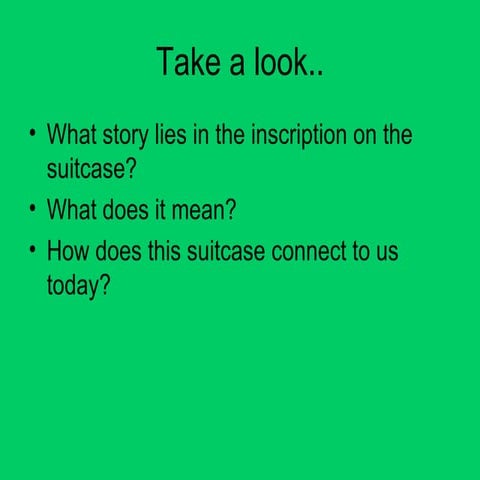 Hanas Suitcase | PPT