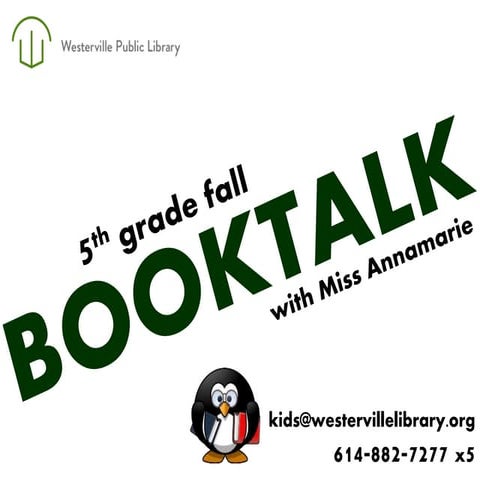 Fifth Grade Book Talk | PPTX