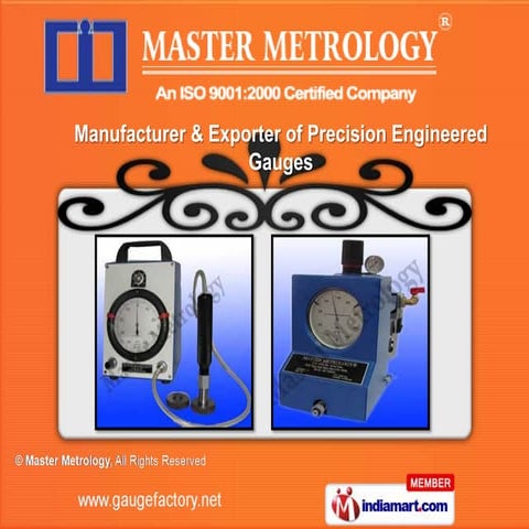 Hand Gauging - Thread gauges by Master Metrology Pune.ppsx