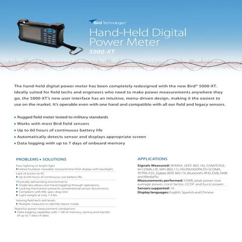 Do Power Measurements Anywhere with 5000-XT - Aimil.com
