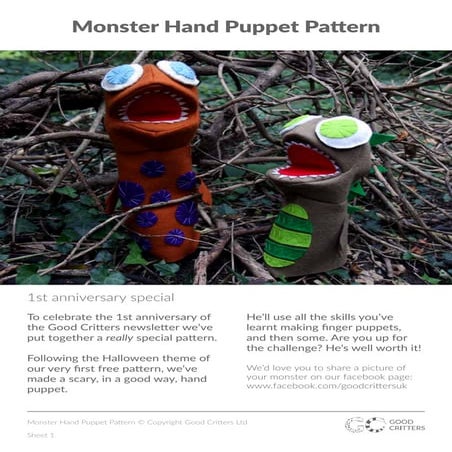 Hand puppet | PDF | Needlework | Arts and Crafts