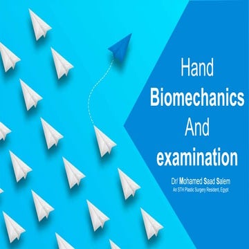 Hand anatomy and biomechanics wrist examination.pptx
