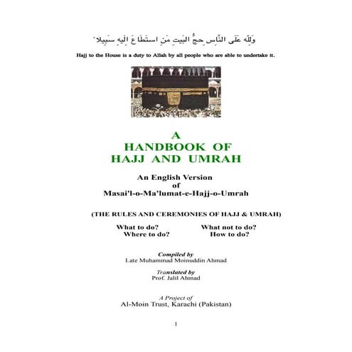 how to perform hajj / Umrah | PDF