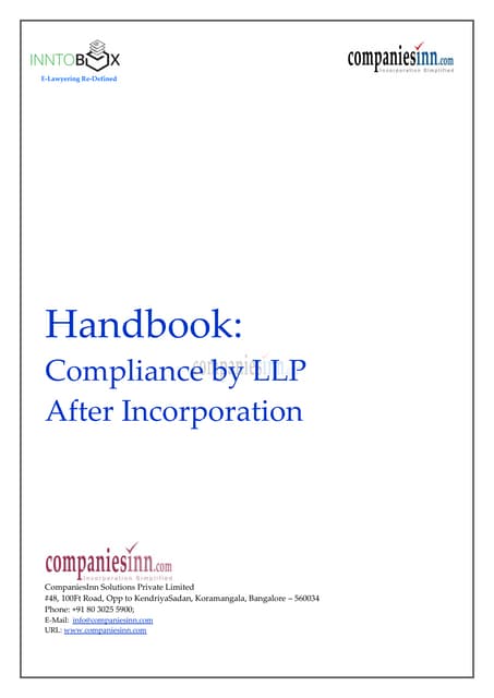 Limited liability Partnership (LLP) | PPT
