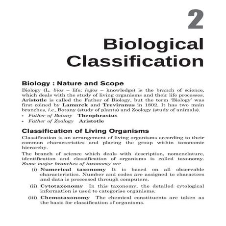 handbookBiological Classification.pdf class 11 biology | PDF