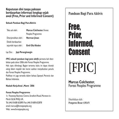 Handbook fpic final | PDF