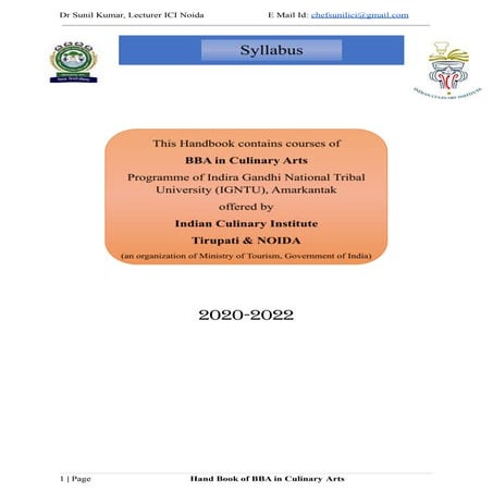 Handbook of BBA in Culinary Arts Syllabus .pdf