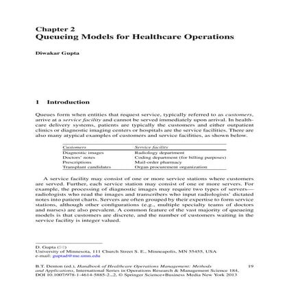 Handbook of healthcare operations management | PDF