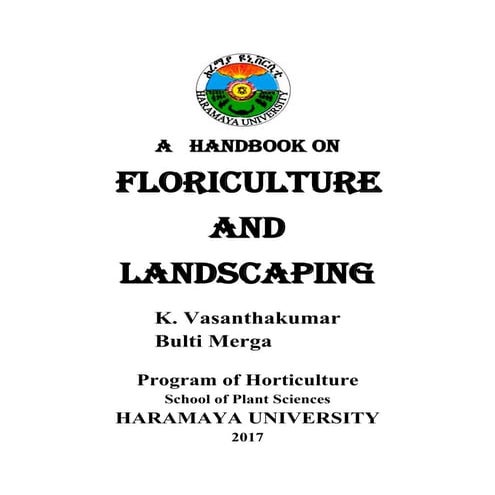 Handbook on floriculture and landscaping | PDF