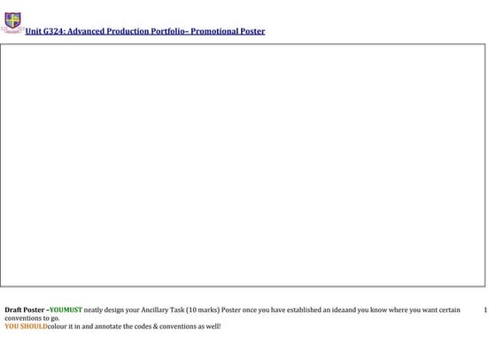 Hand Drawn Draft of Poster | PPT