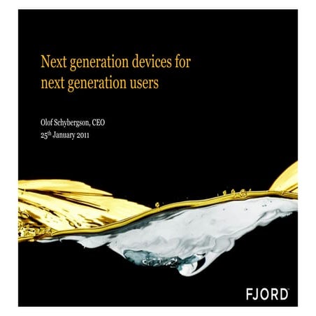 Next Generation Devices for Next Generation Users | PDF