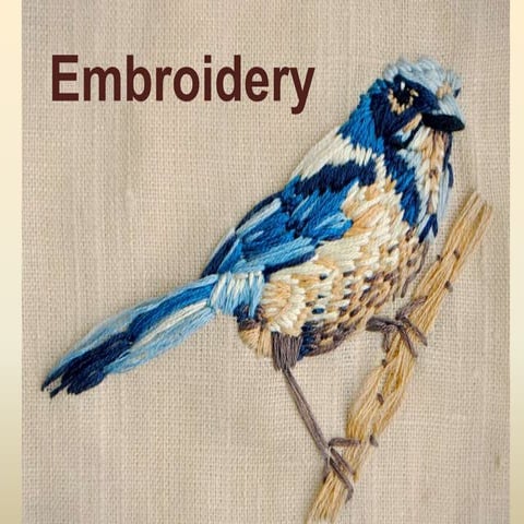 Hand Embroidery PowerPoint.ppt | Needlework | Arts and Crafts