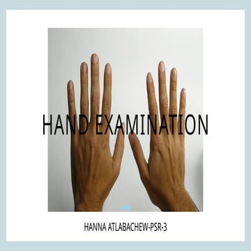 Seminar on the examination of Hands.pptx