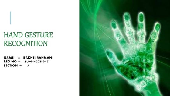 Hand Gesture Recognitionppt 1pptx