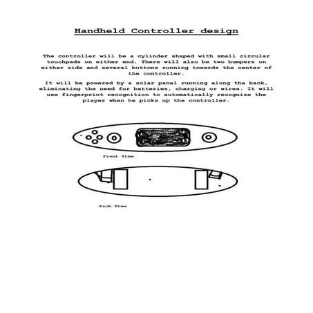 Handheld controller design | DOCX