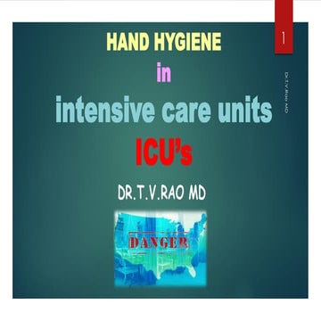 Hand hygiene and prevention of infection in ICU Care | PDF