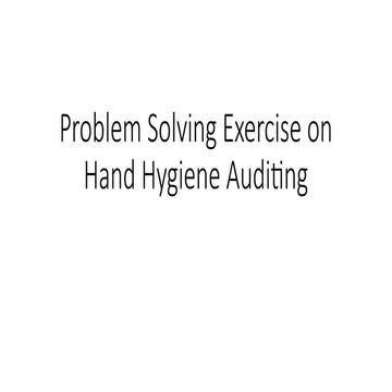 Hand Hygiene Auditinggergergfegegggrgergegegeger | PPT
