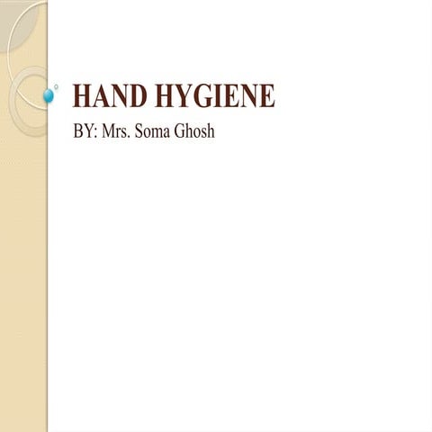 5 moment hand hygiene | PPTX