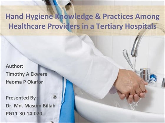 Proposal improving standards on hand hygien in hospital settings | DOCX ...