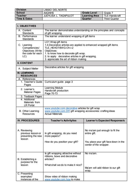 fls-tan.pptx tesda tm1 delivery session plan | PPTX