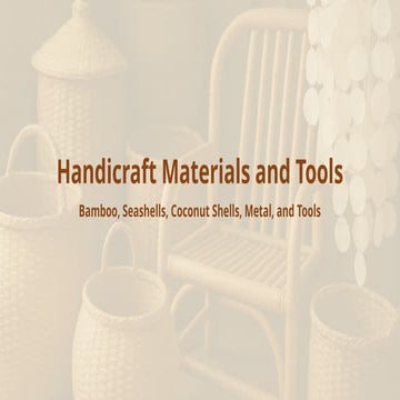 Handicraft_Materials_and_Tools.pptx freew | PPTX